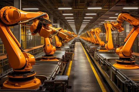 Precision Robotics Assembly Premium Ai Generated Image