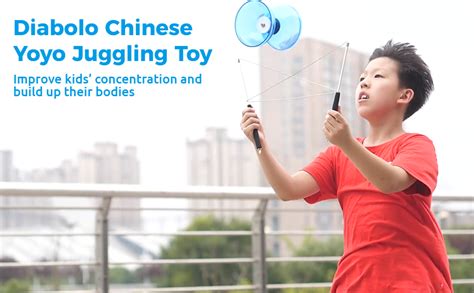 Homaisson Diabolo Chinese Yoyo Set Alloy Triple Bearings