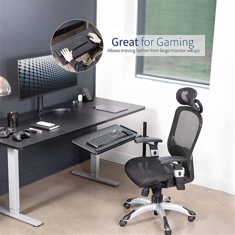 Vivo Office Chair Keyboard Tray Ergonomic And Adjustable