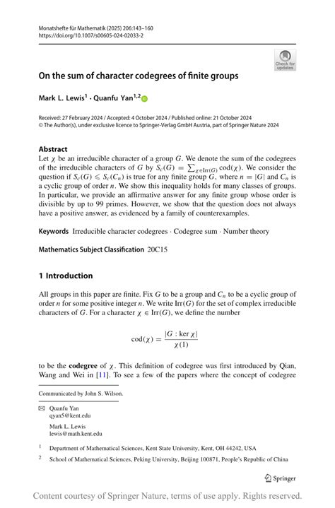 On The Sum Of Character Codegrees Of Finite Groups Request Pdf