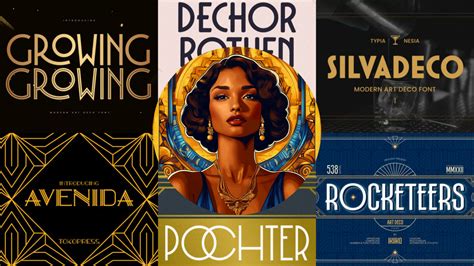 36 Art Deco Fonts That Capture Vintage Luxury Design Work Life