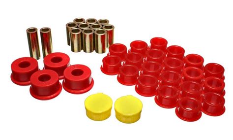 Energy Suspension Es 73110r Rear Control Arm Bushing Kit Red 91 94