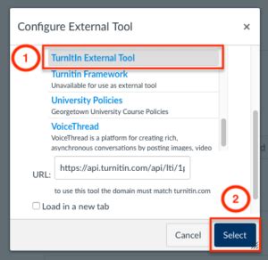 Turnitin External Tool University Information Services Georgetown