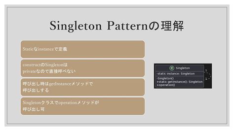 デザインパターンを掘り下げよう ~singleton pattern 編~ speaker deck