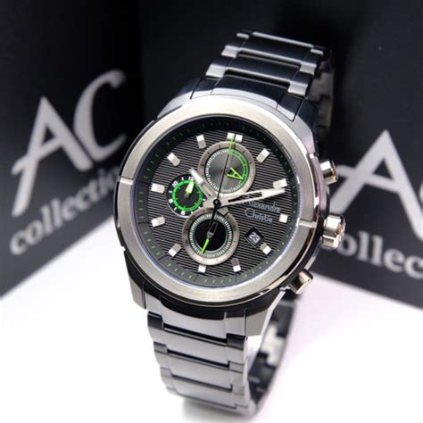 Jual Jam Tangan Pria Alexandre Christie Ac 6665 Ac6665 Black Green