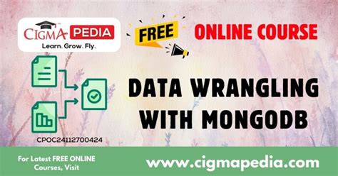 Data Wrangling with MongoDB (Free Online Course) - CIGMA Pedia