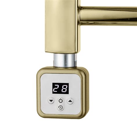 Venice 300w Square Digital Thermostatic Heating Element Brushed Brass