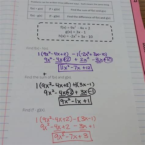 Adding And Subtracting Polynomials Notes Math Love