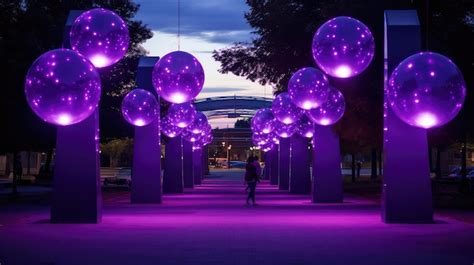 Installation Purple Data Premium Ai Generated Image