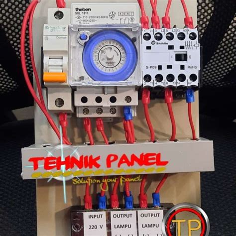 Jual Panel Lampu Otomatis 24jam Panel Penerangan Lampu Panel Timer