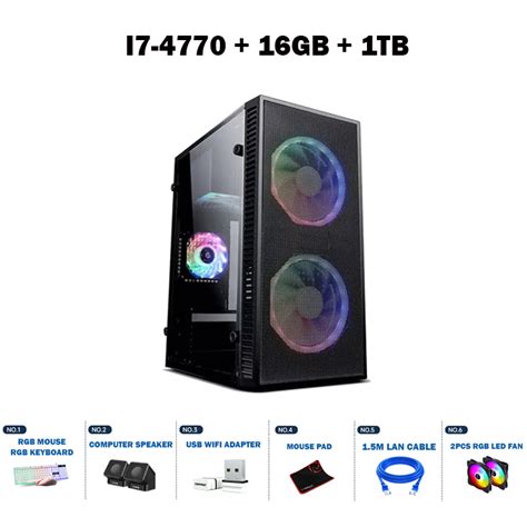 Intel Core I5 I7 Desktop Computer Quad Core 8 Thread 16gb Ram 512gb