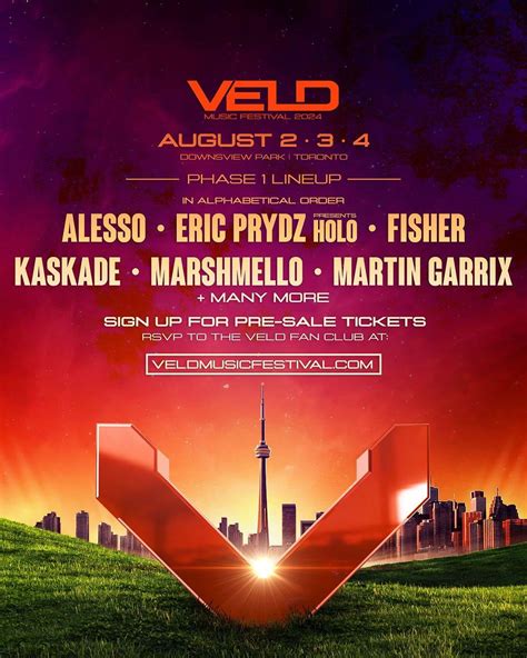 Veld Phase 1 Lineup Rveld