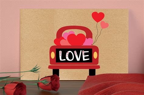 Valentines Truck Svg By All About Svg Thehungryjpeg