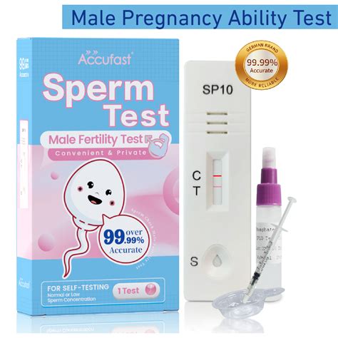 Accufast Sperm Test Kit For Male Pregnancy Ability Test Accuracy 99 Sperm Count Test Shopee
