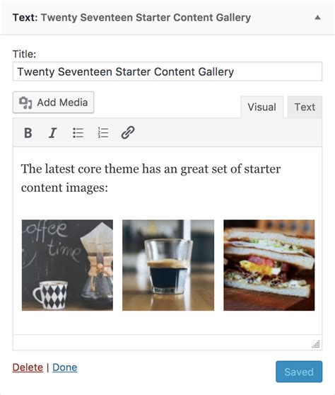 Widget Improvements In Wordpress 49 Make Wordpress Core