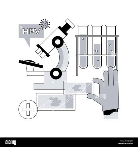 Hpv Test Abstract Concept Vector Illustration Human Papillomavirus Test Kit Results Testing