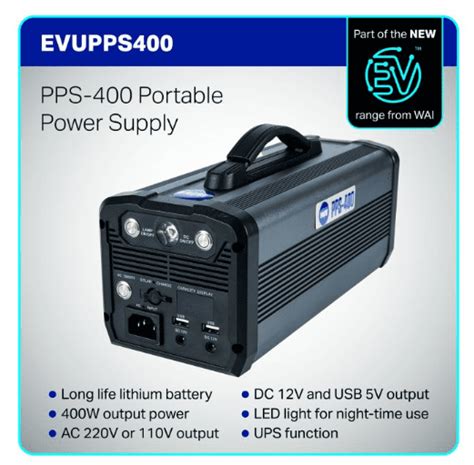 Mcr Wai Pps400 Portable Power Supply 400w 110v 220v Ysb 5v Dc 12v