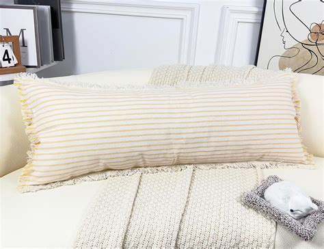 Panod Boho Extra Long Lumbar Pillow Cover 16x36cotton