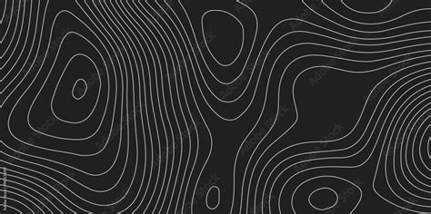 Black Topology Topography Vector Abstract Design Digital Background