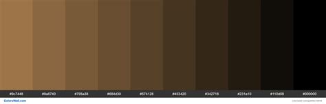 Shades Xkcd Color Light Brown Ad8150 Hex 9c7448 8a6740 Colorswall