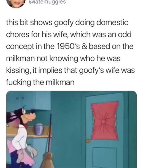This Bit Shows Goofy Doing Domestic Chores For His Wife Which Was An