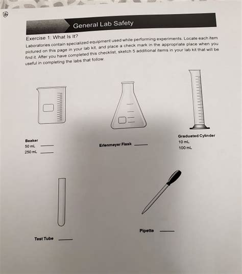 Solved General Lab Safety General Lab Safety Pre Lab Chegg Com