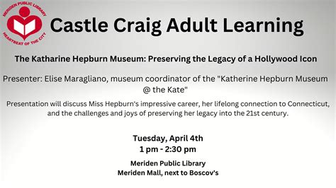 Ccalc Katharine Hepburn Museum Meriden Public Library