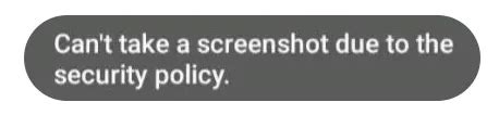 Can T Take Screenshot Due To Security Policy Fixed