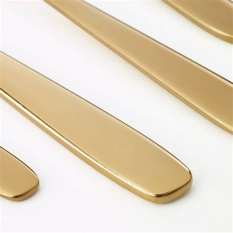 Tillagd 20 Piece Flatware Set Brass Color Ikea