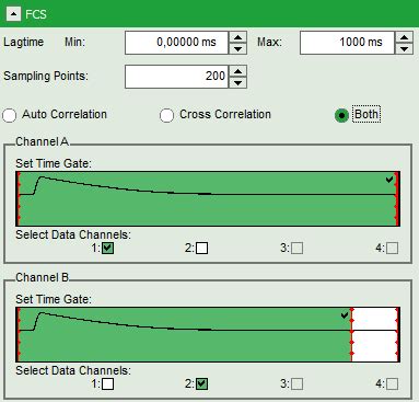 Howto Calculate Fccs Trace With The Grouped Fcs Script Time Resolved Fluorescence Wiki