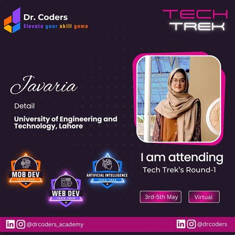 Javaria Ahmad On Linkedin Techtrek Learningjourney Techenthusiast