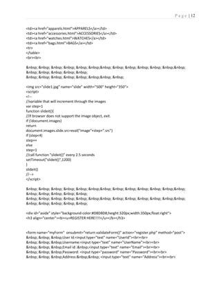 Mini Project Report On Online Shopping PDF