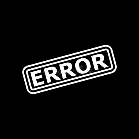 Error Sign Sticker Icons Set Stock Vector Illustration Of Blue