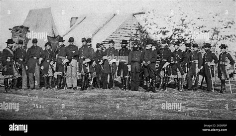 Officers Of The 61st New York Infantry During The American Civil War