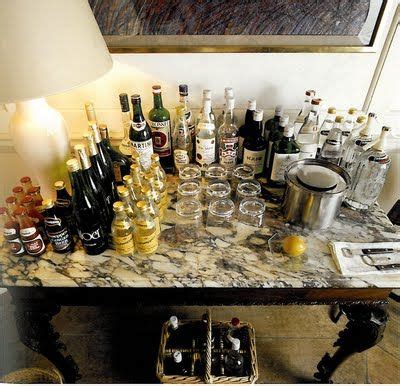 Habitually Chic Make Mine A Double Bar Set Up Party Bars Bar