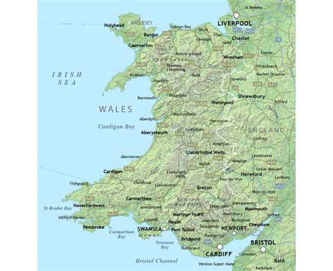 Maps Of Wales Collection Of Maps Of Wales United Kingdom Europe
