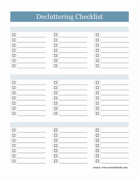Free Word Checklist Templates