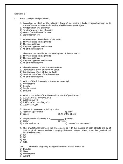 Physics Workbook 1 Pdf