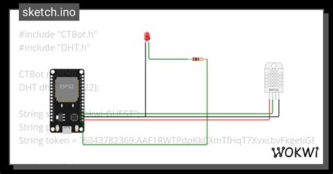 telegrambot pertemuan 6 wokwi esp32 stm32 arduino simulator