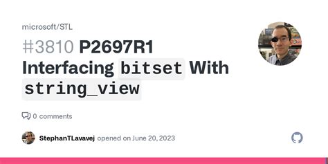 p2697r1 interfacing `bitset` with `string view` · issue 3810