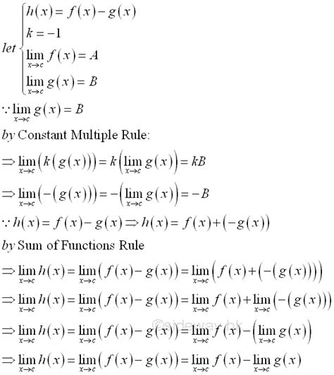 calculus limit limit rules of function 15 7 sideway output to