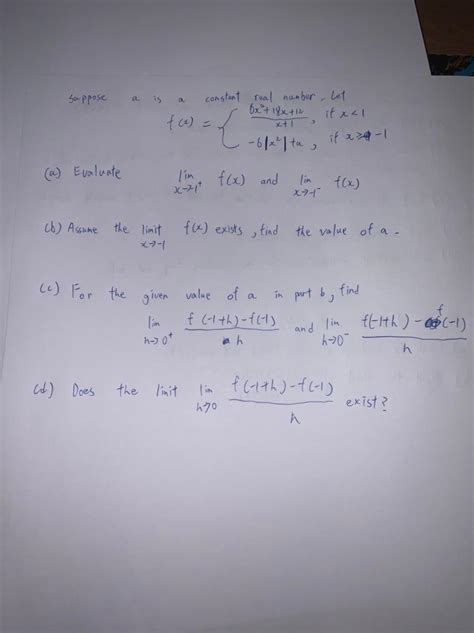 solved suppose a is а a constant real number let it x