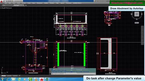 Autolisp Draw Bridge Abutment By Autolisp Visual Lisp Youtube