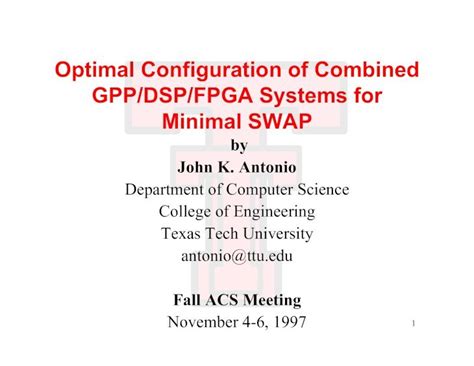 Pdf Optimal Configuration Of Combined Gppdspfpga Systems Antonio