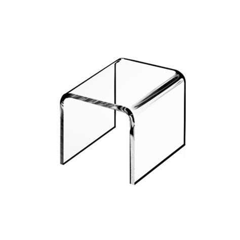 Acrylic Short Risers Display Stands For Retail And Home