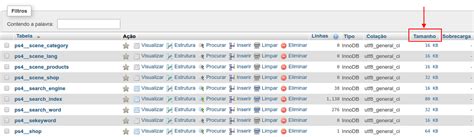 Espaço Das Tabelas No Phpmyadmin Central De Ajuda Com Tutoriais E Informações Hostnet