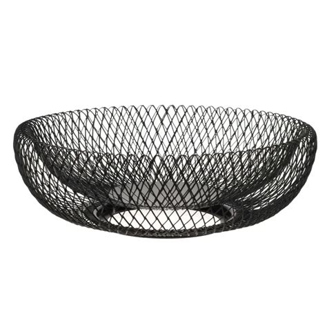 Buy Fruit Basket 25 Cm Metal Black Mesh Twist Cell In Uae Kuchenland