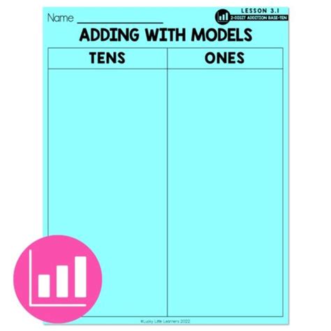 Lucky To Learn Math 2 Digit Addition With Base Ten Blocks Lesson 31 Differentiation