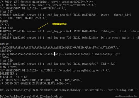 数据库系列—mysql 的二进制日志恢复数据库数据 show master logs csdn博客