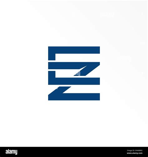 Letter Or Word Ez Or Ze Connected Font Image Graphic Icon Logo Design Abstract Concept Vector